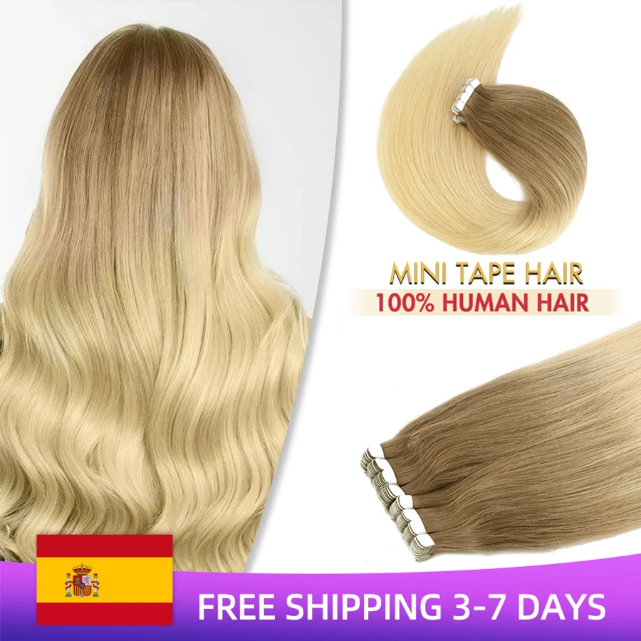 Neitsi-Mini-cinta-en-extensiones-de-cabello-humano-adhesivo-de-trama-de ...