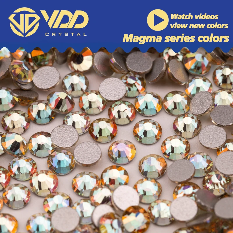 VDD-SS6-SS30-350-Magma-Moon-Glass-Rhinestones-Crystal-Flatback-Strass-Gems-Stones-Glitter-For ...