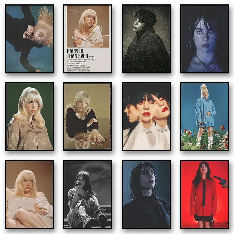 Pop-Singer-B-BBillie-Photo-Music-Star-Album-Posters-and-Prints-Canvas ...