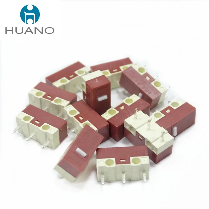 Free Shipping 100Pcs New Original HUANO Silent Micro Switch 10 Millions ...