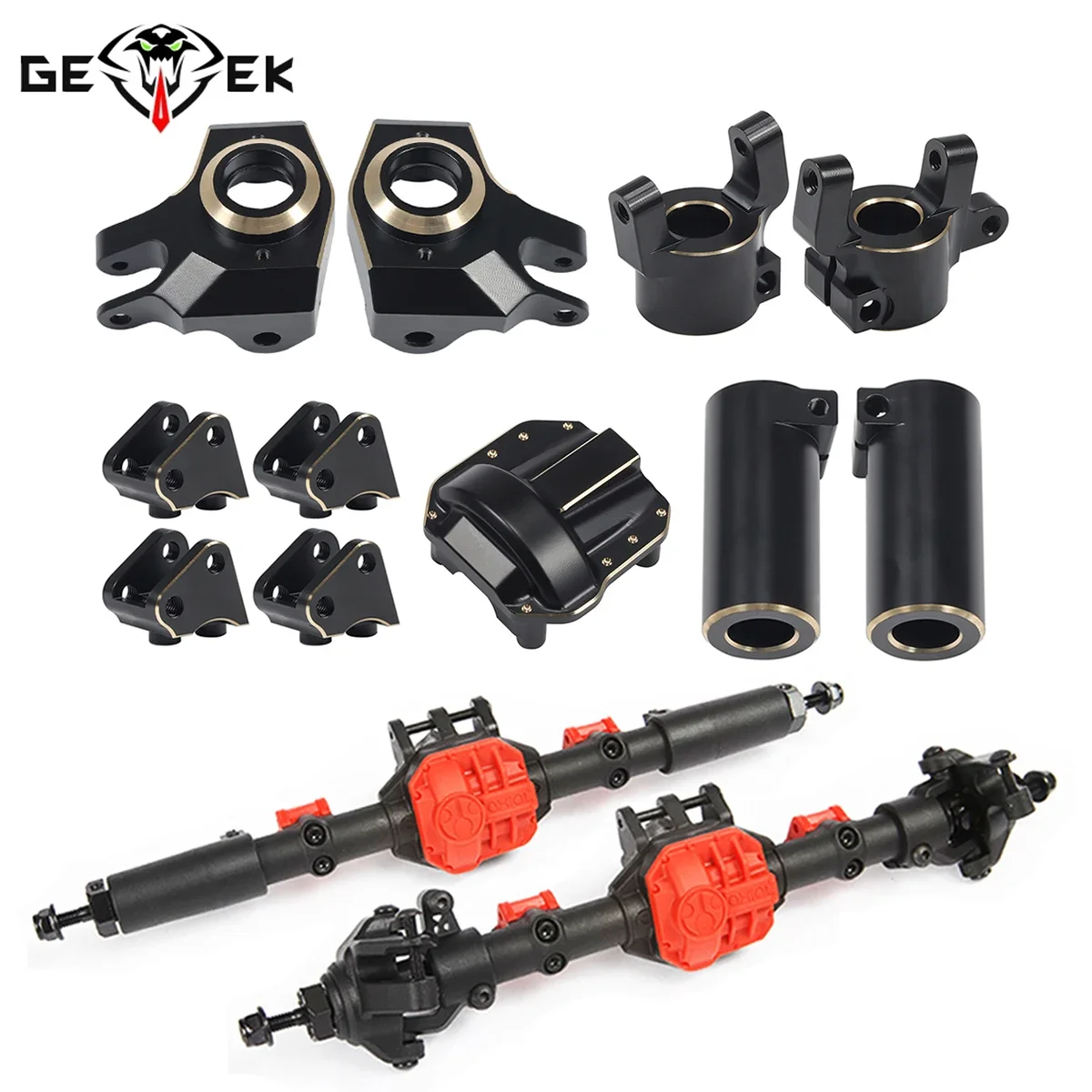 AR44-Axle-Brass-Weights-Diff-Cover-C-hubs-Steering-Knuckle-Links-Mount ...