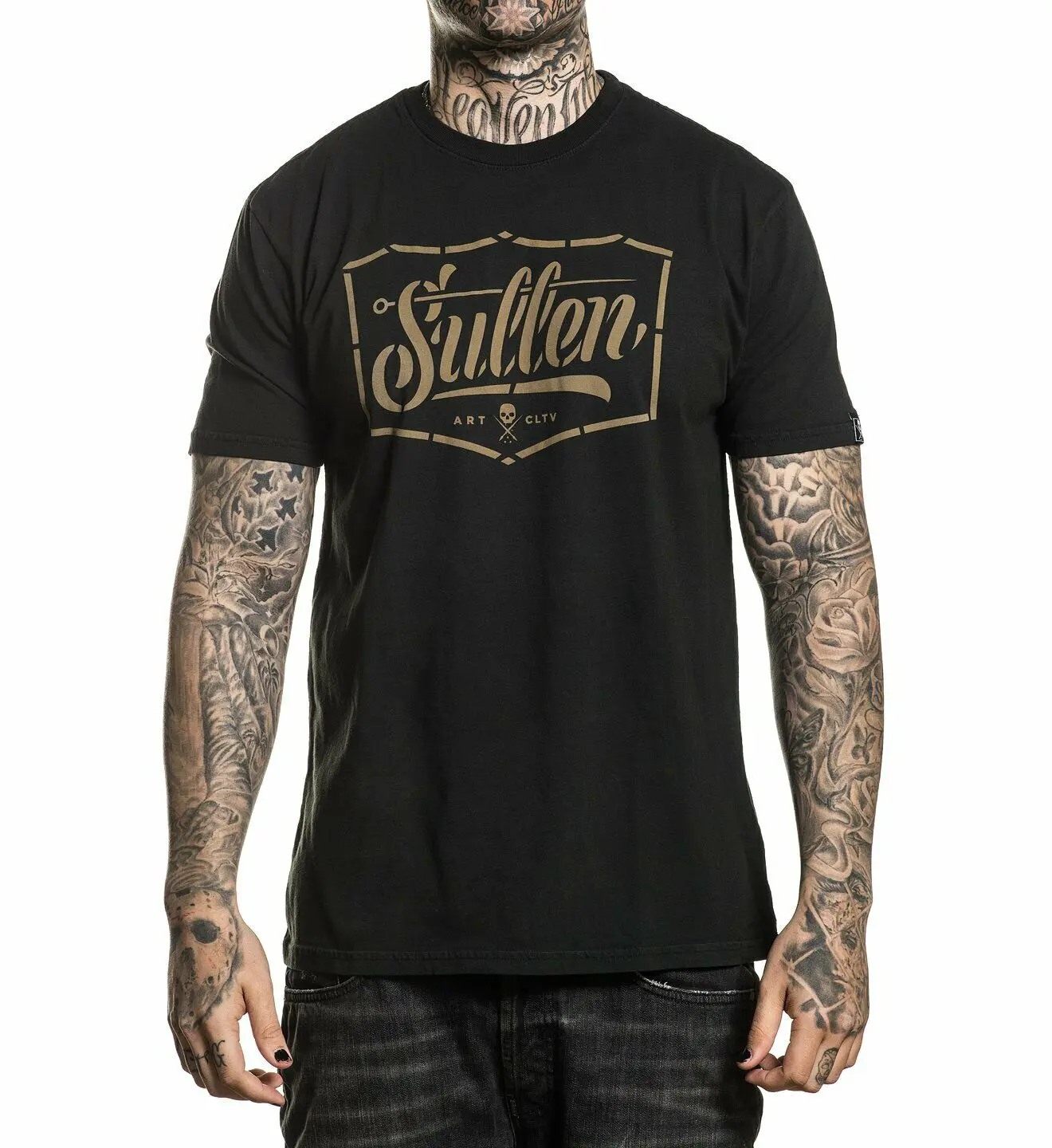 Sullen Art Collective Stencil Biker Motorcycle Punk Tattoos Ink T Shirt ...