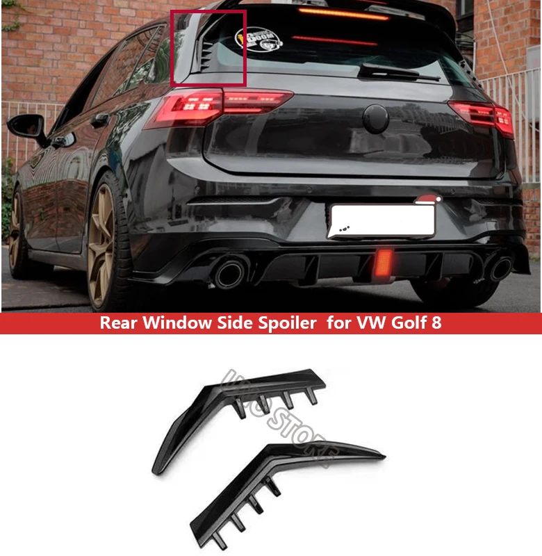 2-pcs-carbon-look-Car-Rear-Windows-Side-Spoiler-Wing-Diffuser-Trim-for ...