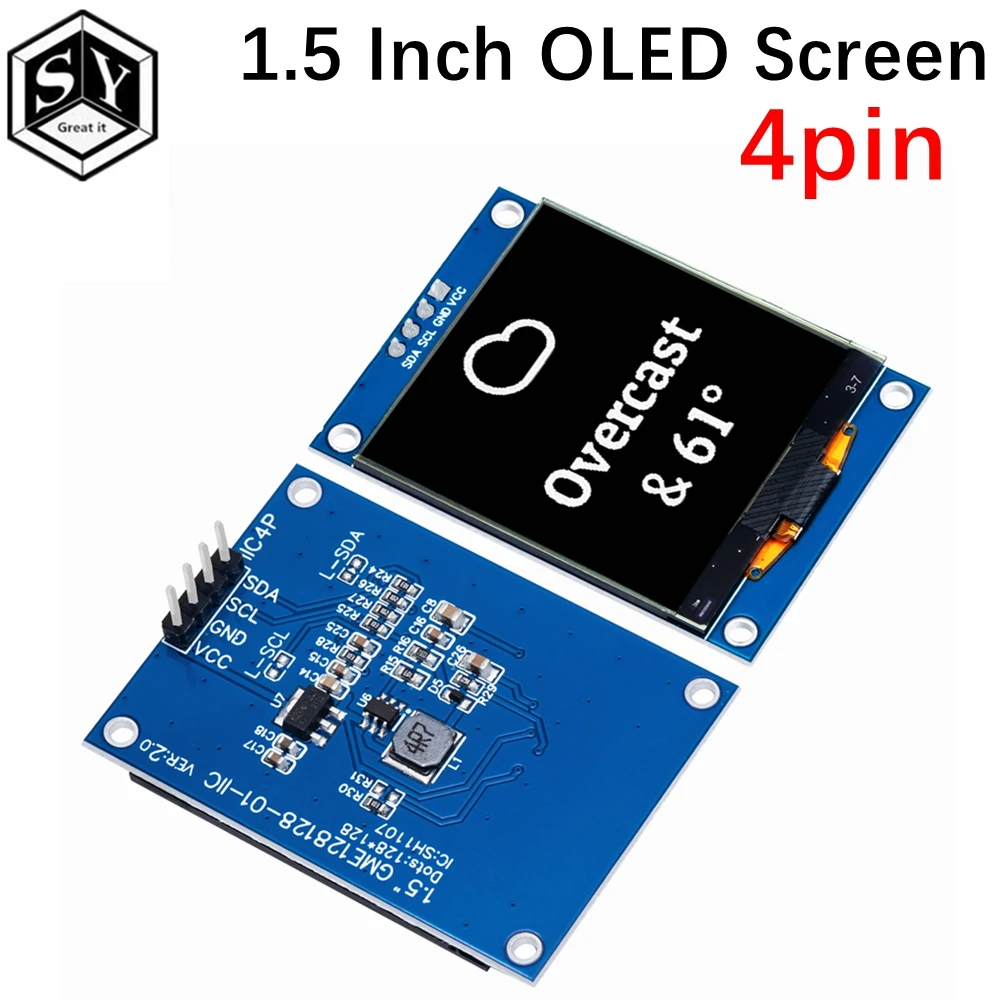ALL-NEW-1-5-Inch-128x128-OLED-Shield-Screen-Module-High-quality-Product ...