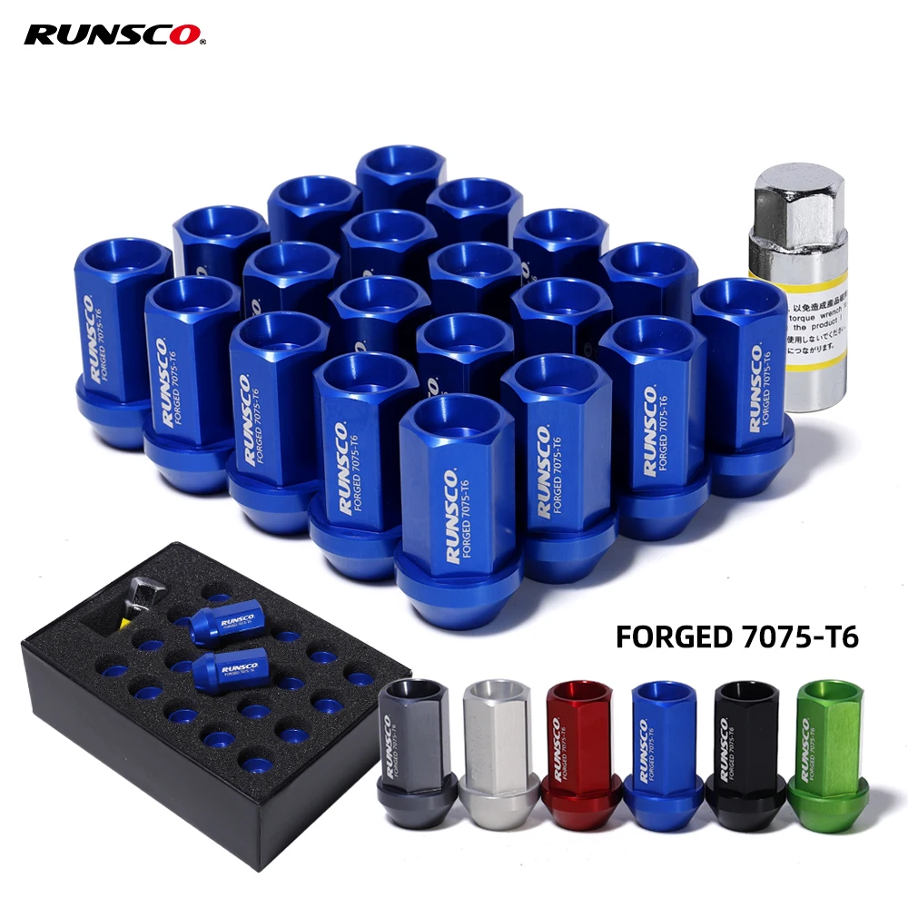 HEX 19mm Wheel Lug Nuts M12x1 5 M12x1 25 Racing Wheel Nuts Forged 7075