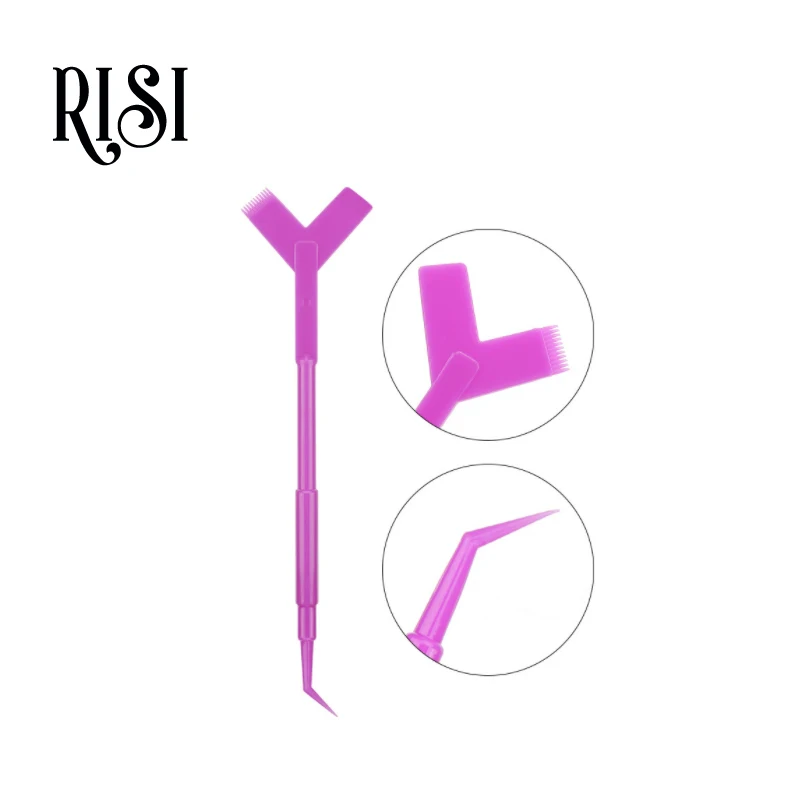 RISI 2 Way Clean Y Shape Comb Lash Lifting Curler Applicator Reuseable ...