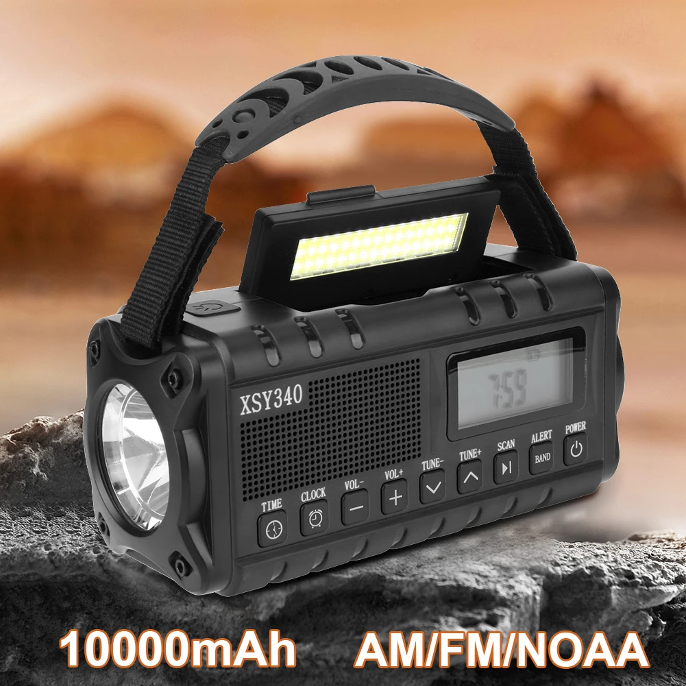 10000mAh-Emergency-Hand-Crank-Radio-4-Ways-Powered-Portable-Emergency ...