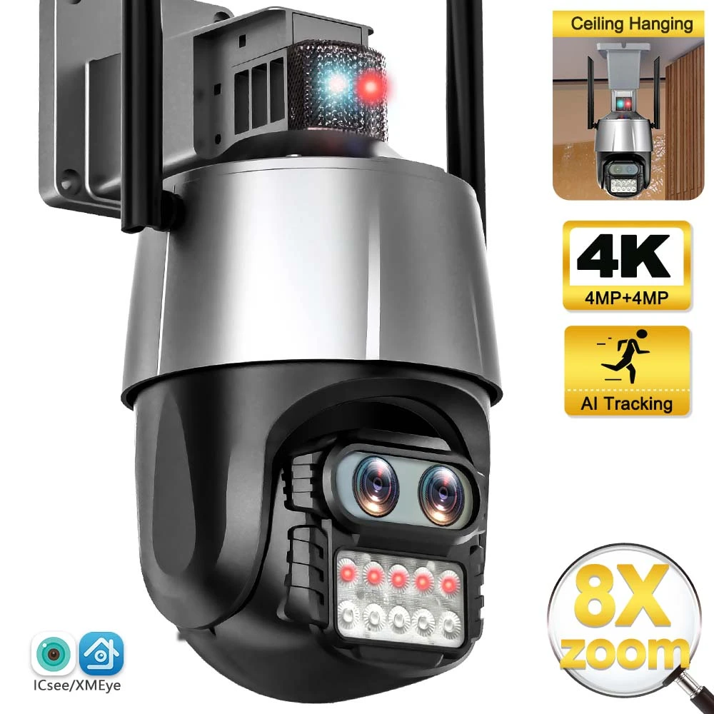 8mp 4k Ip Camera Outdoor Ptz Wifi | 4k Outdoor Wifi Security Camera ...