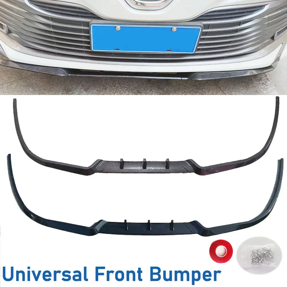 ABS-Car-Front-Bumper-Lip-Body-Kit-Spoiler-Splitter-ABS-Bumper-Canard ...