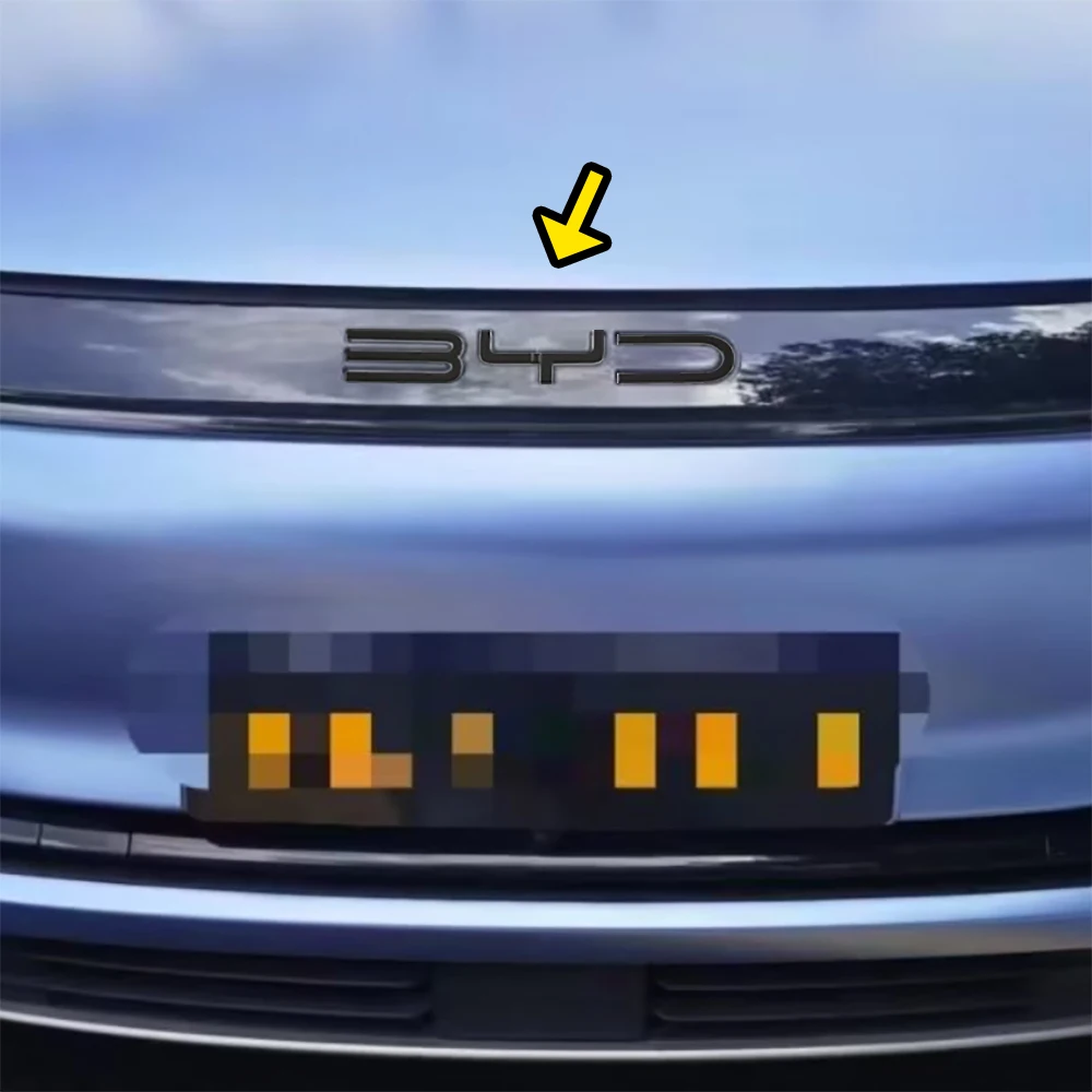 BLACK-FRONT-GRILLE-EMBLEM-LETTER-COVER-GARNISH-FOR-2022-2023-BYD-ATTO-3 ...
