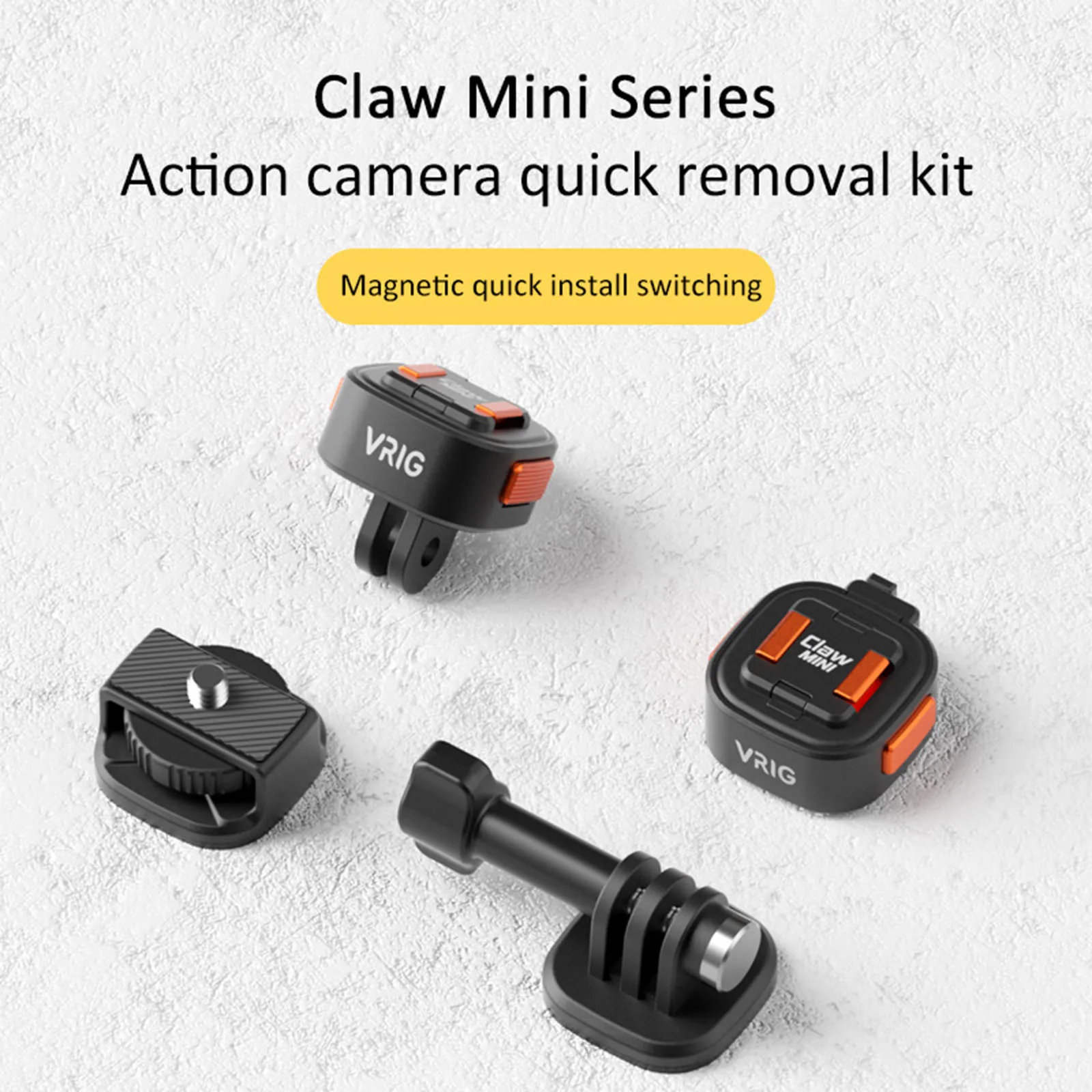 VRIG Claw Mini Magnetic Quick Release Adapter for Gopro OSMO Insta360 ...