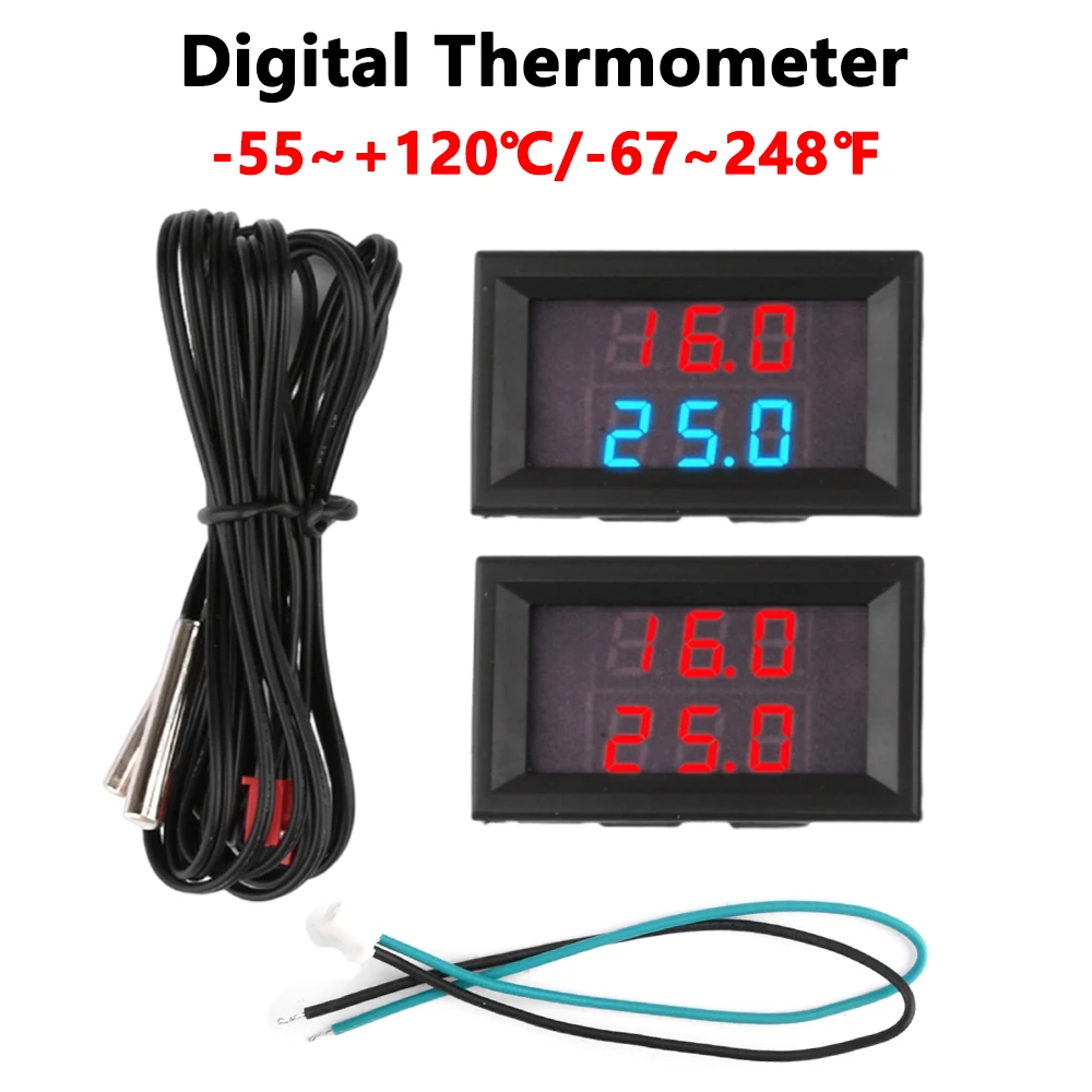 DC4-28V-Dual-Display-Digital-Temperature-Meter-0-28-LED-Temperature ...