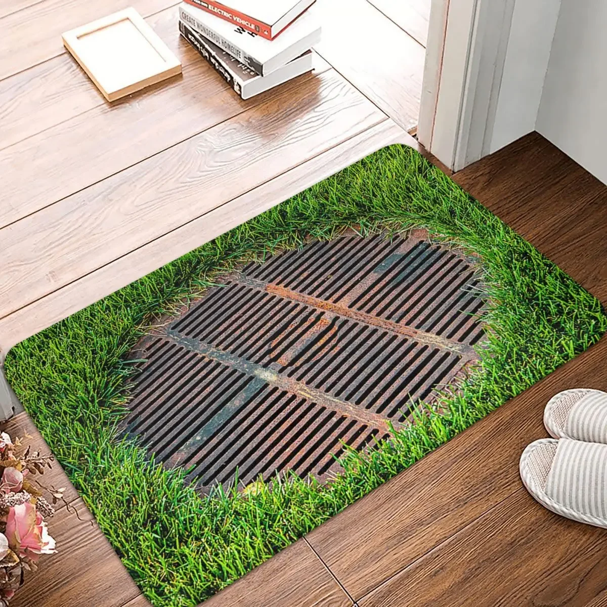 Funny-3D-Traps-Manhole-Cover-Entrance-Doormat-Home-Decor-Anti-slip ...