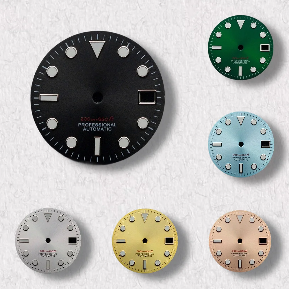High-Quality 28.5mm S Logo SUB Sunburst Dial Fit NH35/NH36/4R/7S ...
