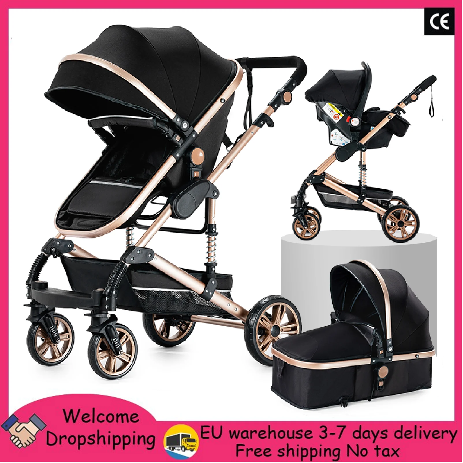 Baby-stroller-lightweight-strollers-for-baby-stroller-3-in-1-Baby ...