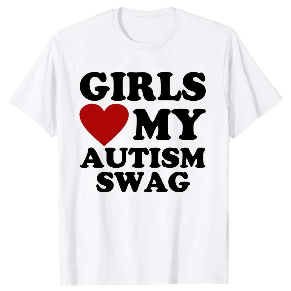 Girls Love My Autism Swag Funny Autistic Boy Gifts Awareness T Shirts ...