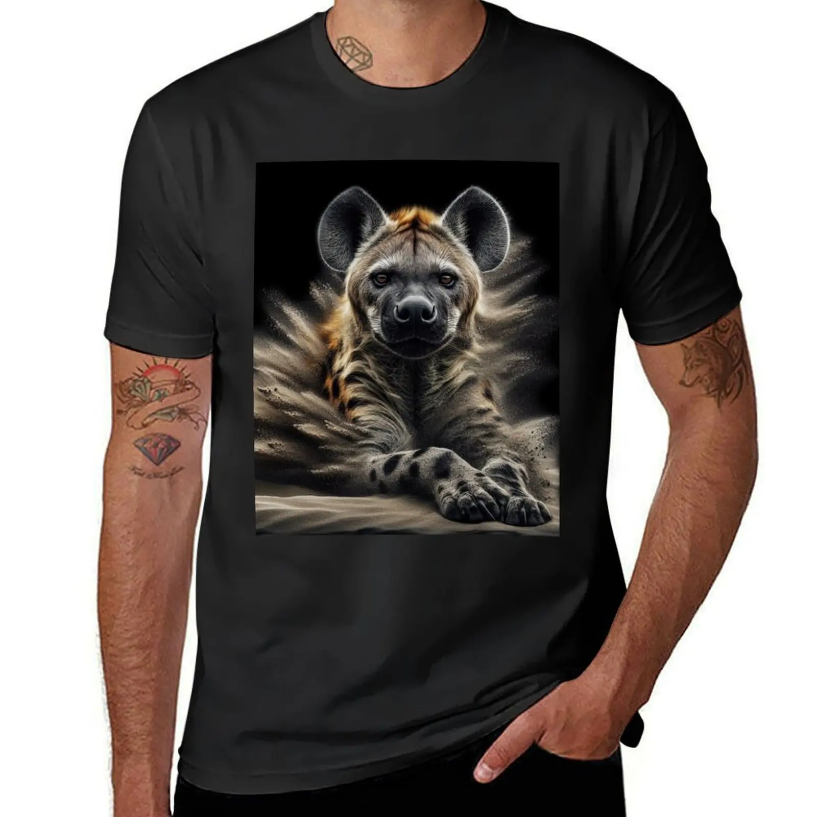 HYENAS-ON-THE-HUNT-T-Shirt-animal-prinfor-boys-graphics-sublime-Men-s ...