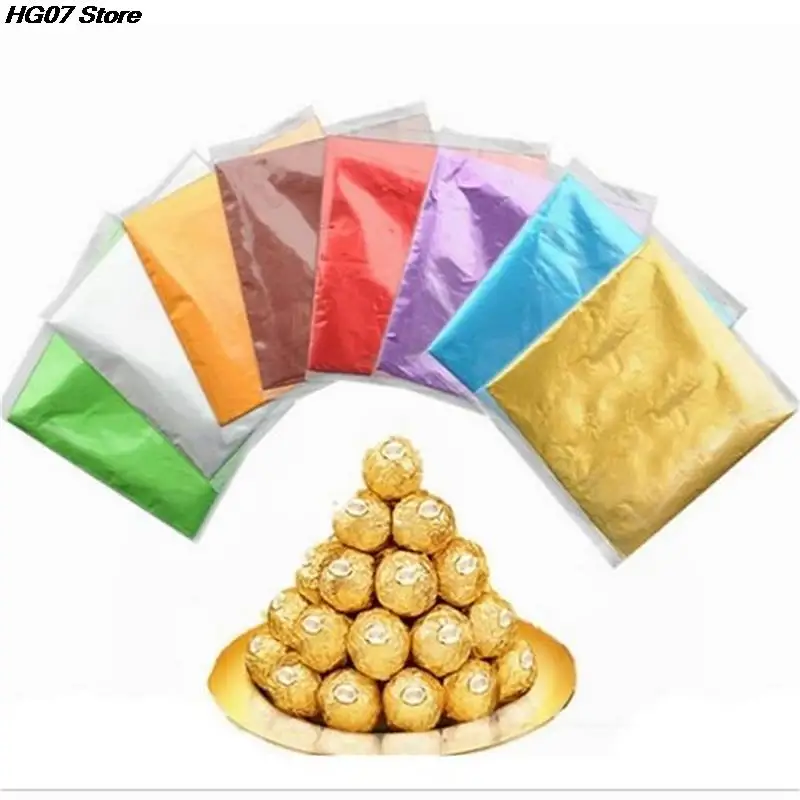 100pcs-Crepe-Paper-Sheets-Candy-Chocolate-Sweets-Confectionary-Square ...