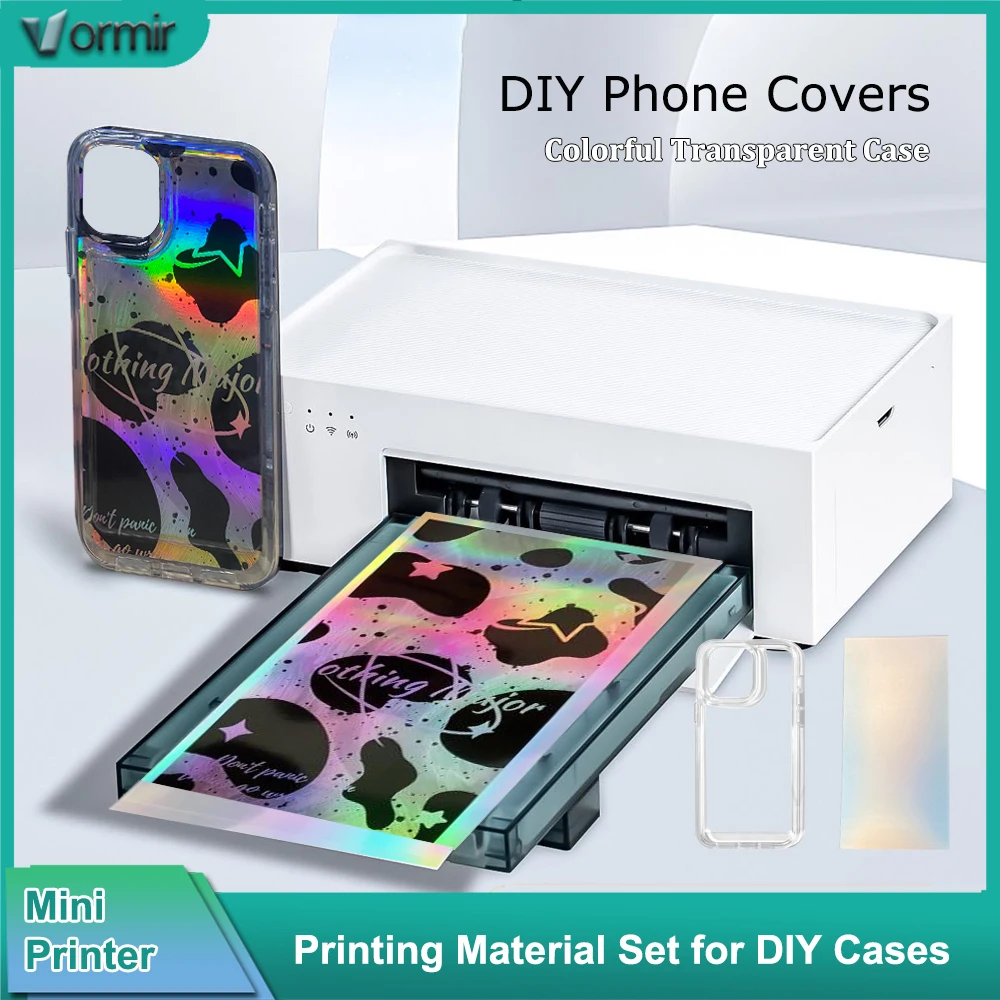 Vormir Mini Printer Printing Material Set for DIY Transparent Phone ...