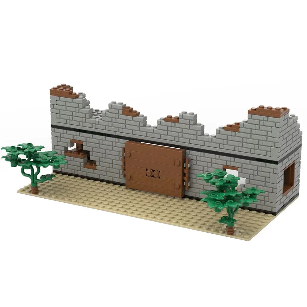 WW2-Military-Series-Small-Ruins-Military-Training-Base-DIY-Accessories ...