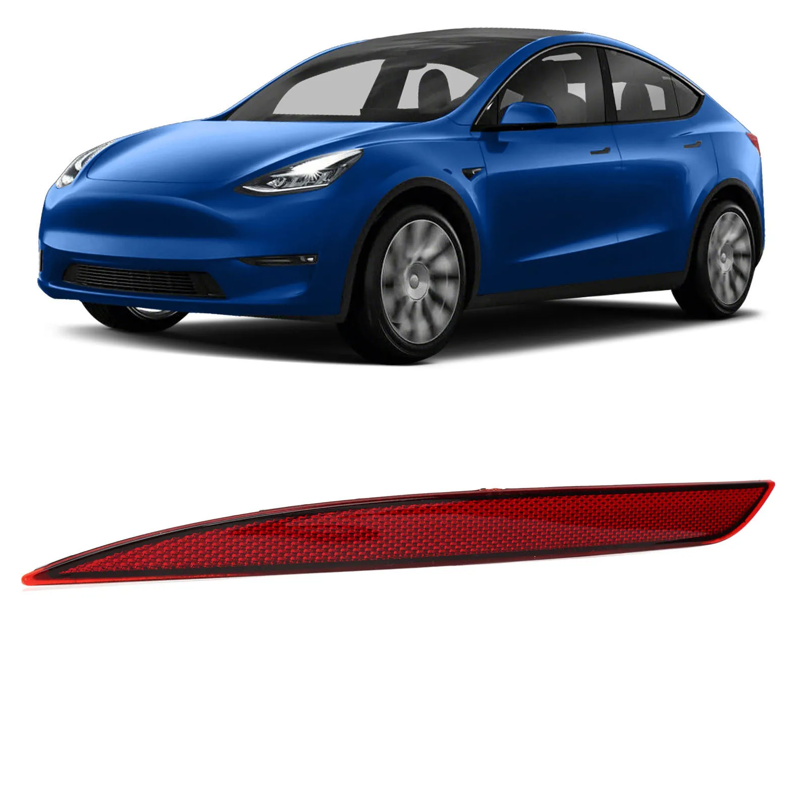 Rear-Bumper-Reflector-Red-Lens-Car-Tail-Reflector-Light-Replacement-for ...