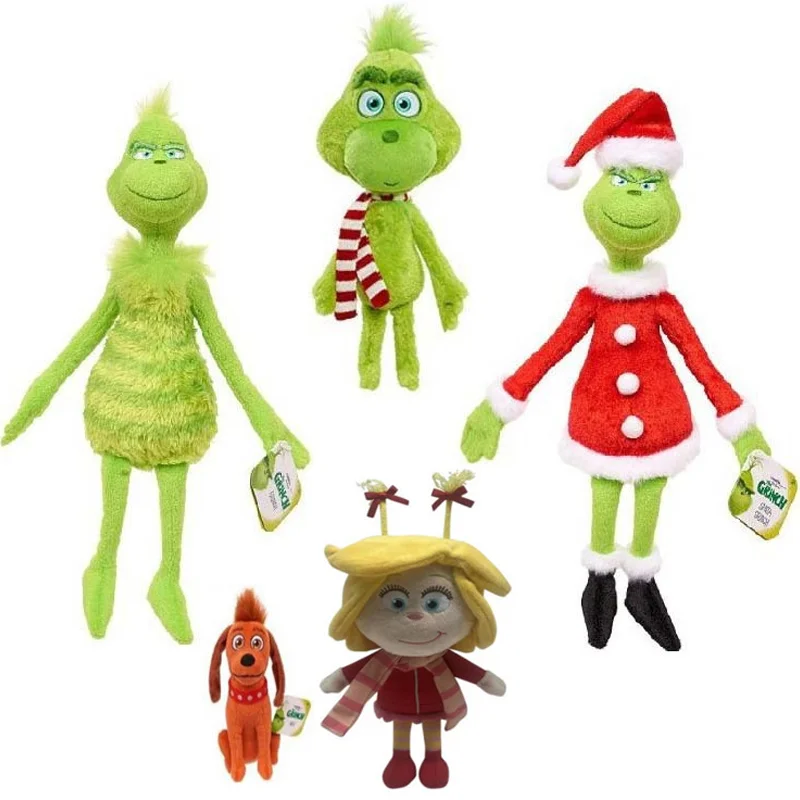 Figuras-de-Anime-peludas-verdes-decoraci-n-navide-a-perfecta-estatuilla ...