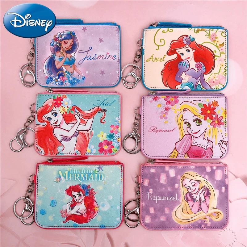 Disney-Cartoon-Princess-Coin-Purse-Anime-Figure-Mermaid-Ariel-Rapunzel ...