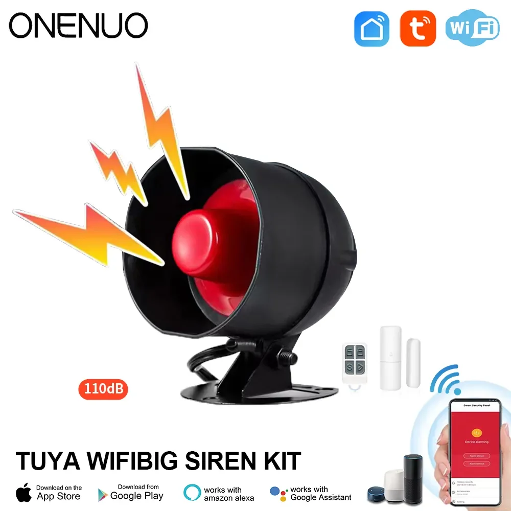 ONENUO-Tuya-WIFI-Alarm-Siren-Loud-Sound-Speaker-Kits-Wireless-Alarm ...