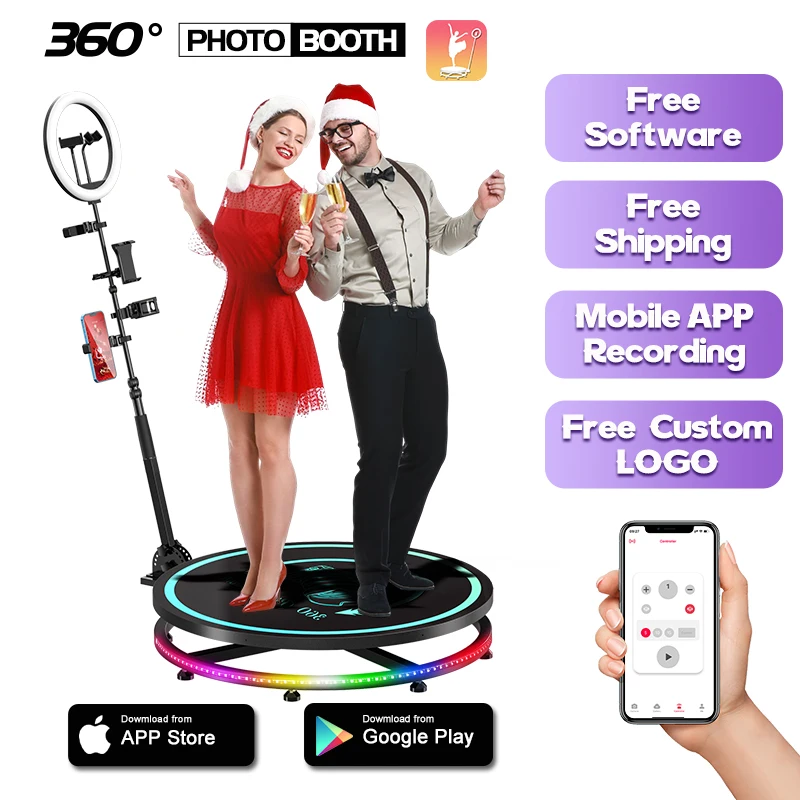 360 Photo Booth Automatic | 360 Photo Booth Machine | 360 Camera Photo ...