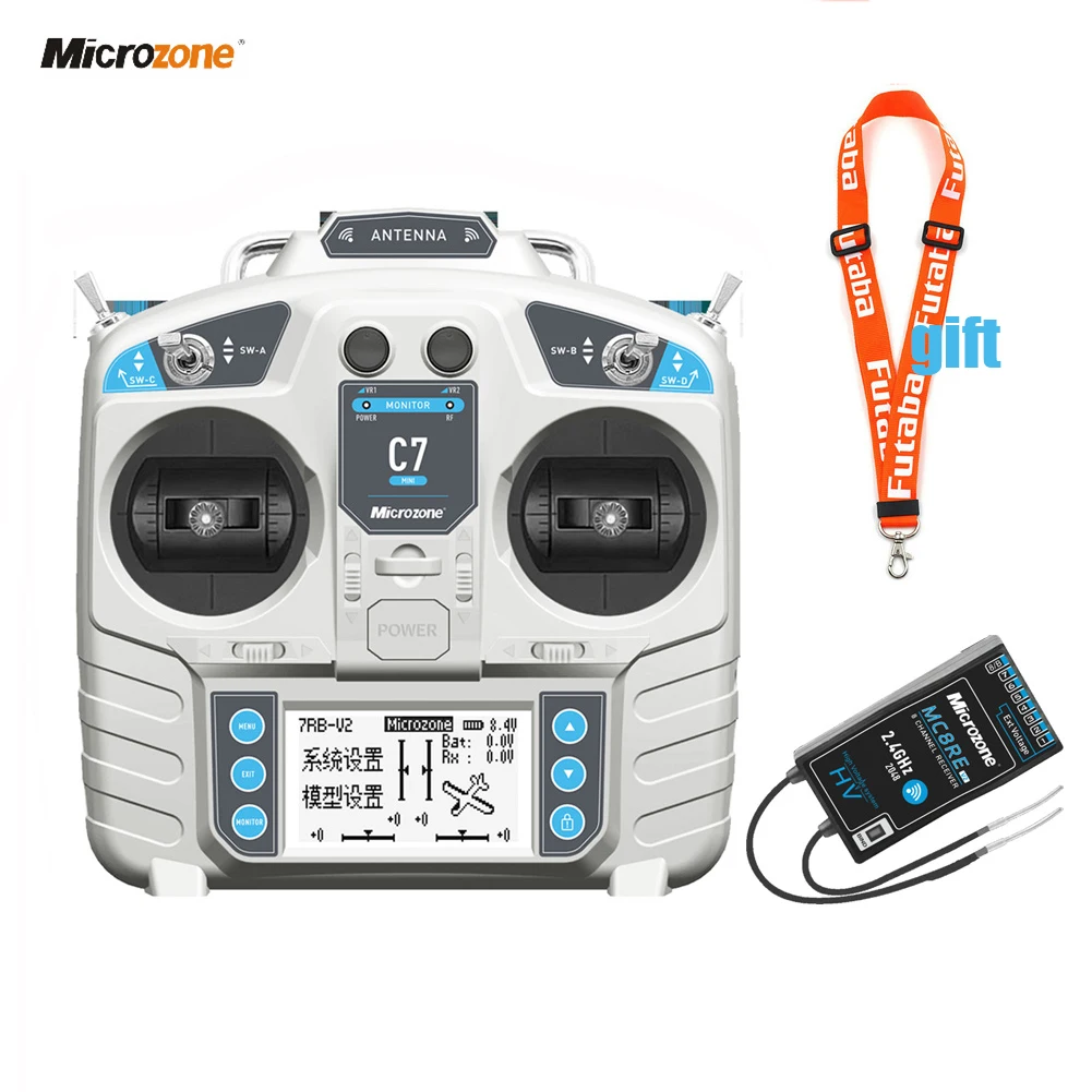 MicroZone-MC7-C7-MINI-2-4G-Controller-Transmitter-With-MC8RE-Receiver ...