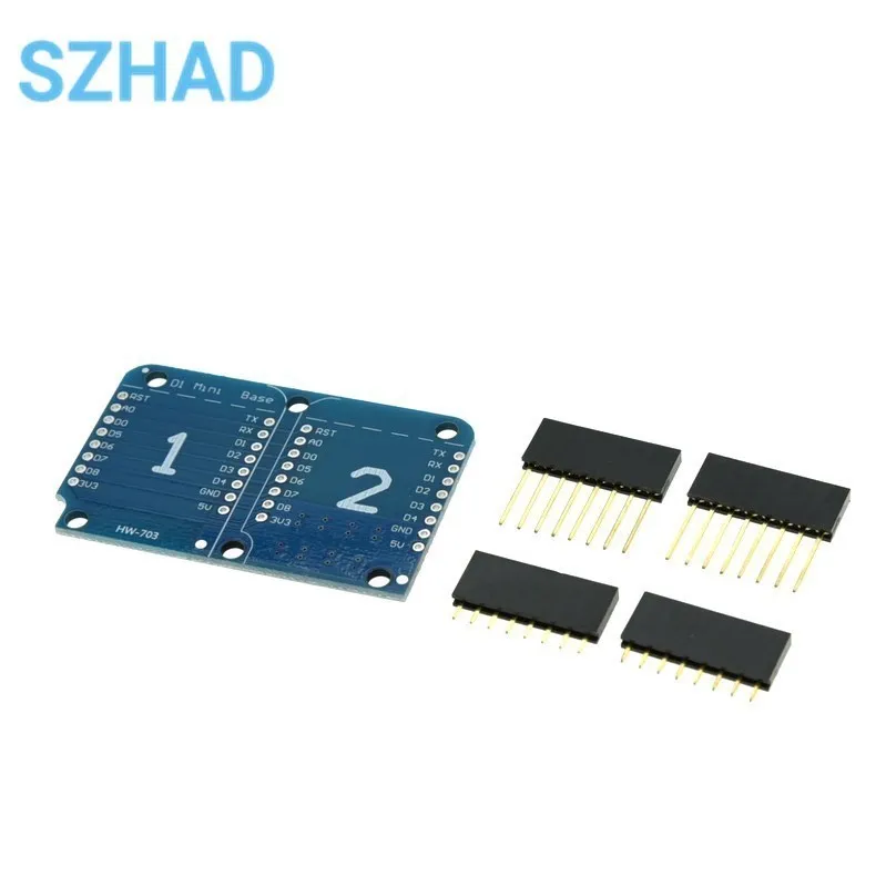 Double Socket Dual Base Shield For Wemos D1 Mini Nodemcu Esp8266 Diy Pcb D1 Expansion Board 