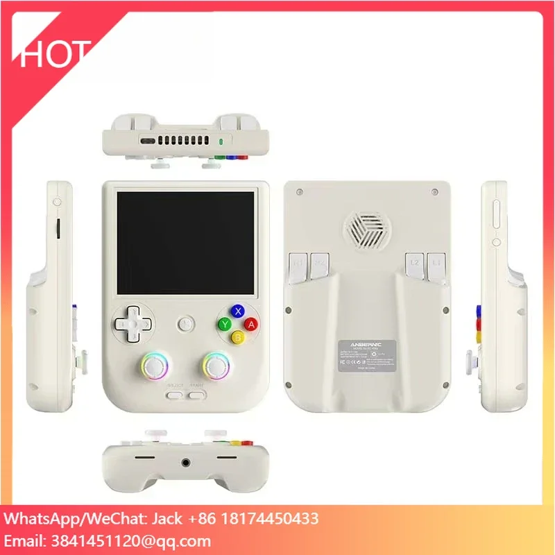 Yo RG406V Handheld Game Console RGB Light Joystick Android 4 Inch IPS ...