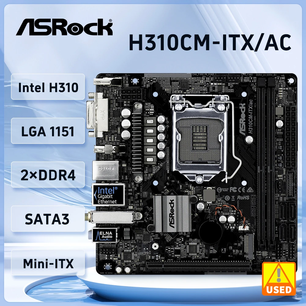 ASRock-H310CM-ITX-ac-motherboard-Mini-ITX-Intel-DDR4-H310-32G-LGA ...