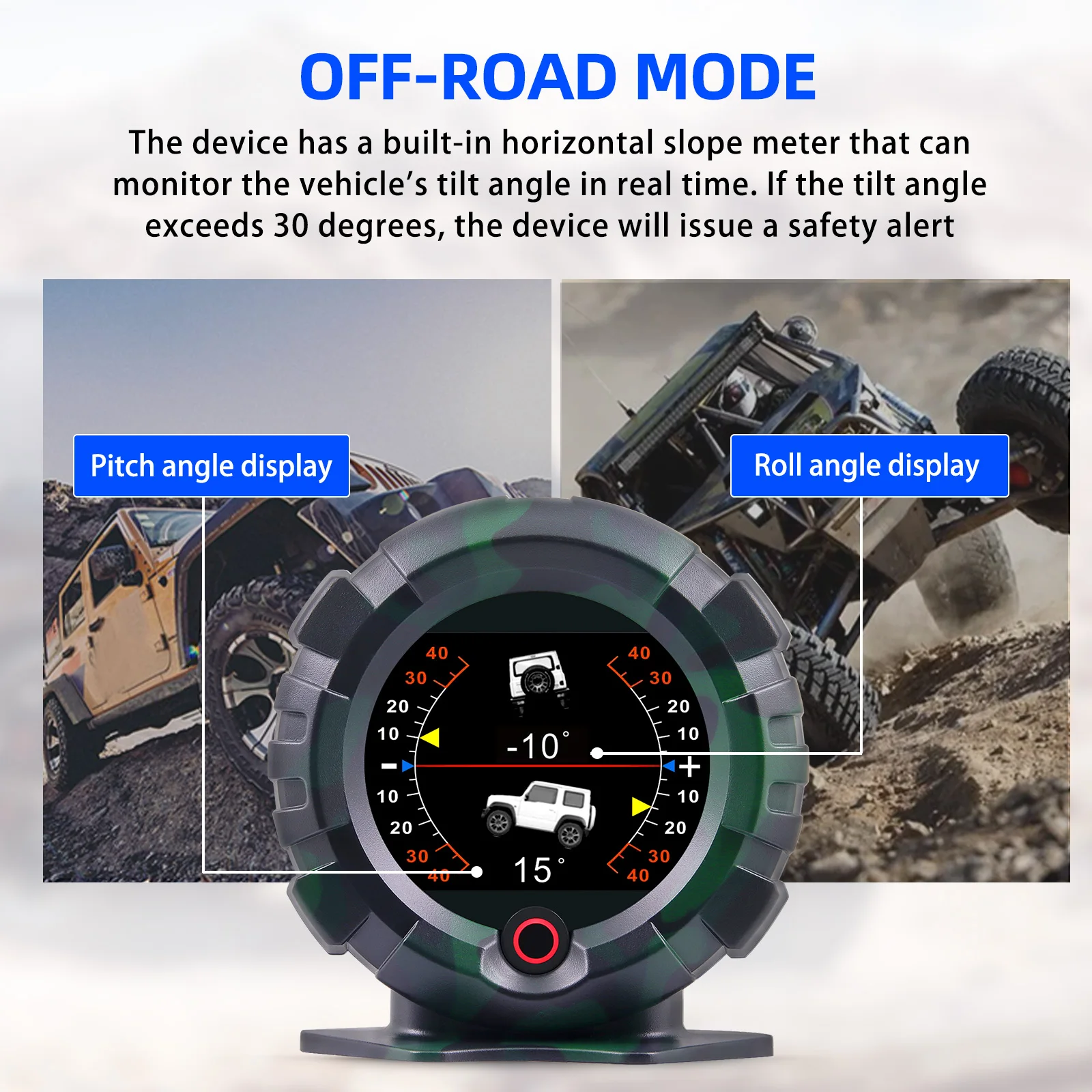 NEW-X95-OBD-HUD-Speedometer-MPH-Km-h-Horizontal-Slope-Meter ...