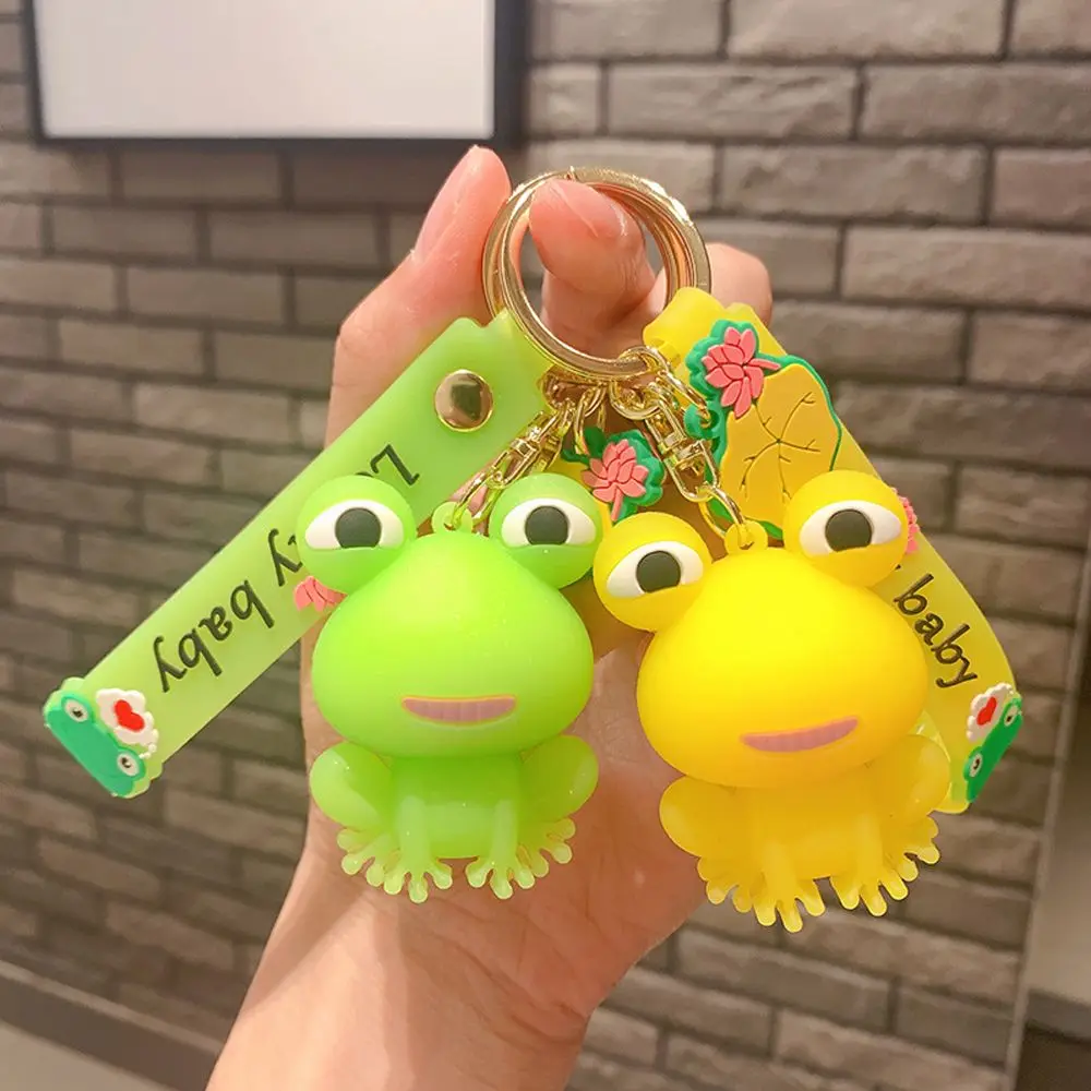 Creative-Birthday-Gift-Letter-Flower-Door-Car-Key-Green-Frog-Keyrings ...
