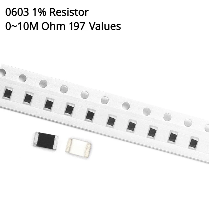 100pcs-Lot-0603-0-ohm-10M-ohm-SMD-Resistor-1-1-10W-Chip-Surface-Mount ...