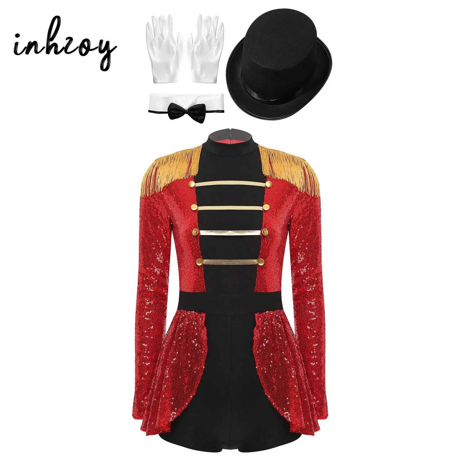 Mono-de-circo-con-lentejuelas-para-mujer-traje-de-Showman-traje-de ...