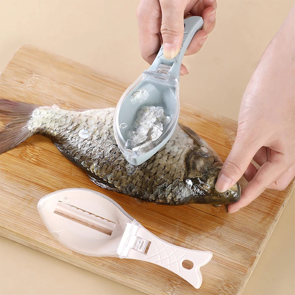 Household-Fish-Scale-Remover-Planer-With-Cover-Fish-Skin-Clean-Brush ...