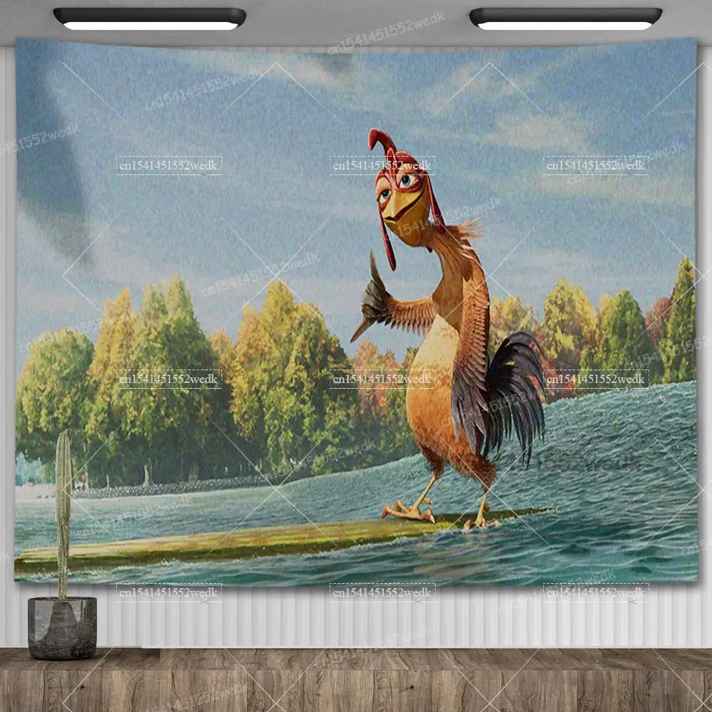 Bandera-de-pollo-Joe-Surfs-Up-divertido-tapiz-Meme-macram-decoraci-n ...