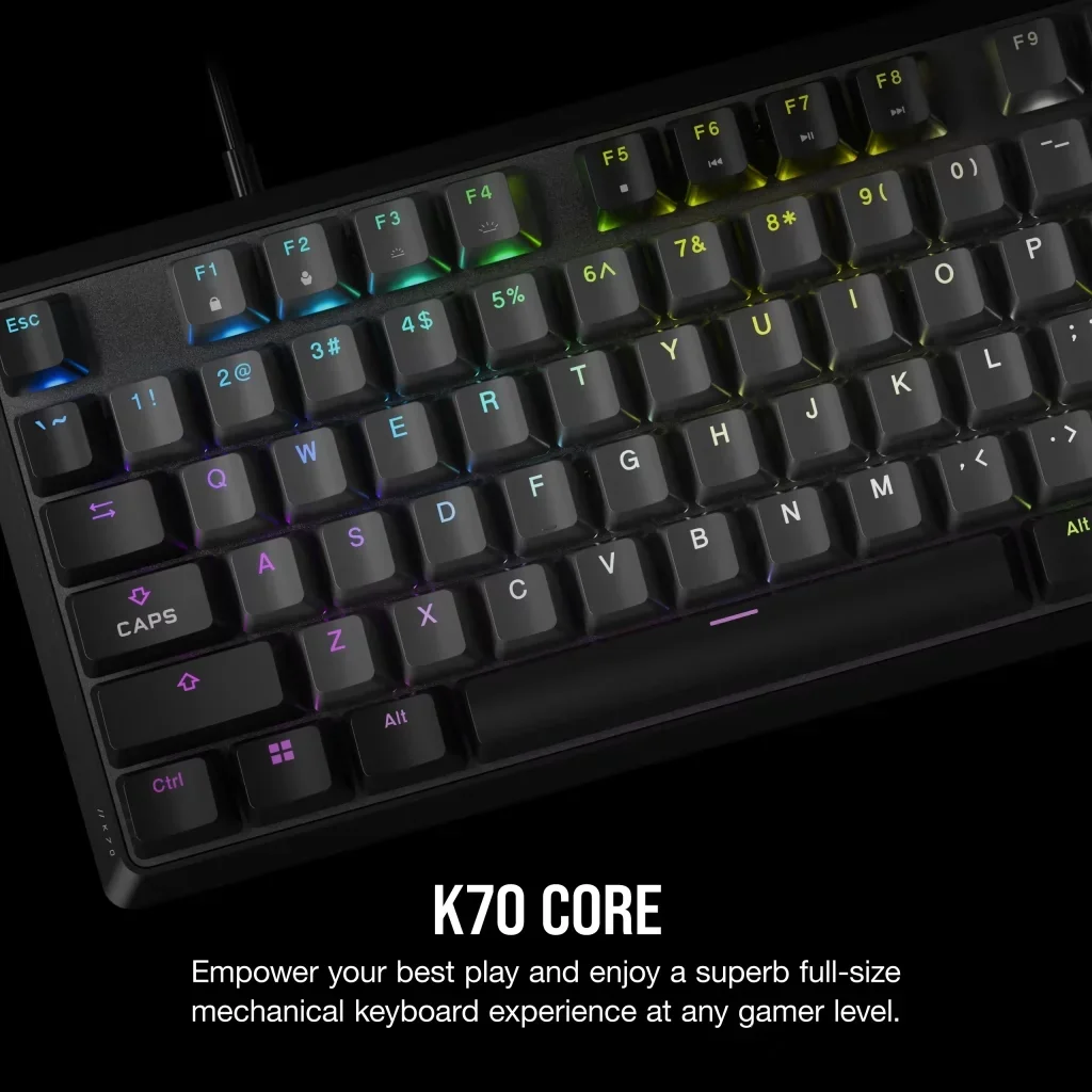 Teclado-mec-nico-para-juegos-K70-CORE-RGB-negro-el-CORSAIR-K70-CORE ...