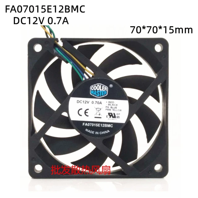 original 7015 7CM CPU fan FA07015E12BMC 12V 0.70A 4-wire PWM temperature control chassis cooling ...