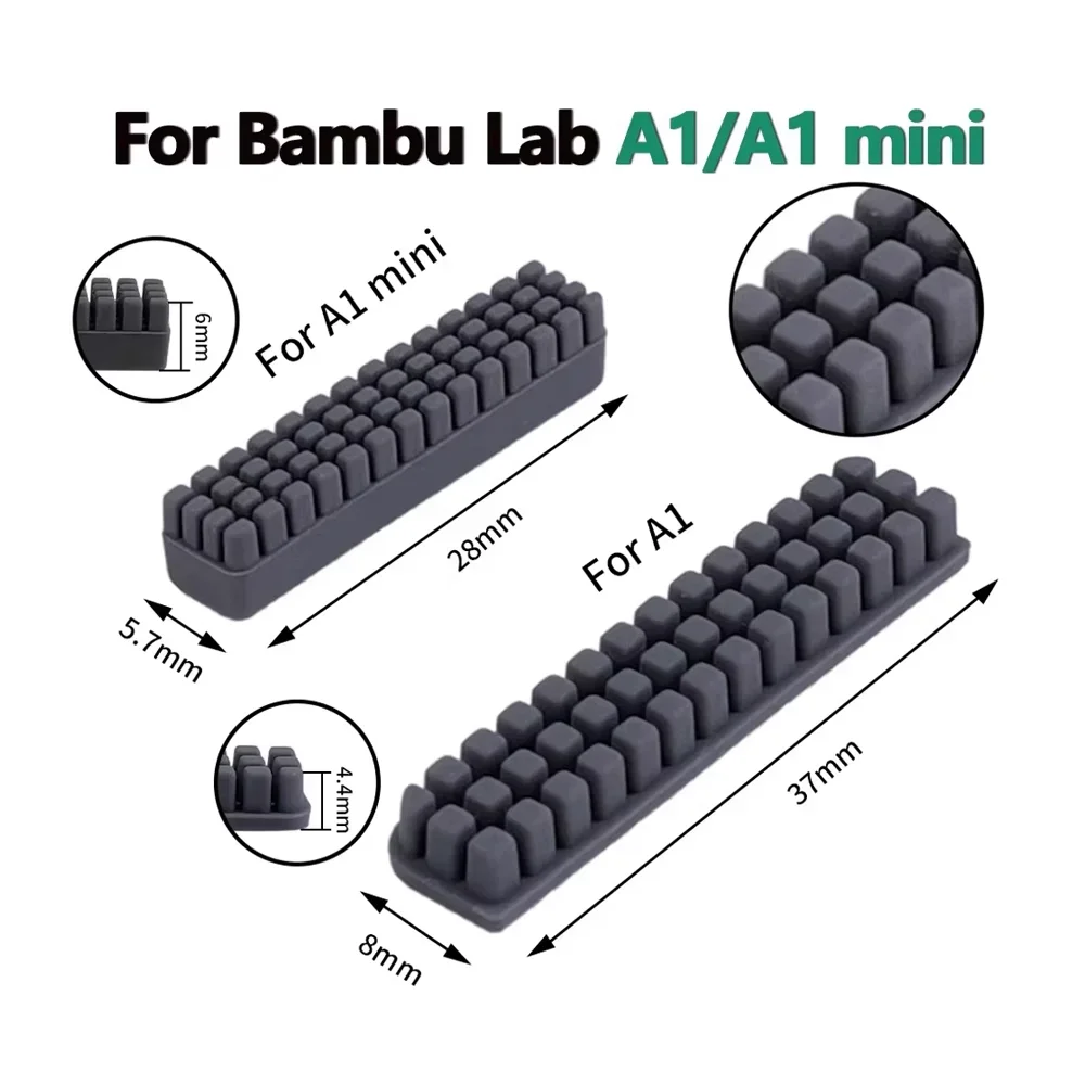 5PCS Silicone Nozzle Brush Wiper Set for Bambu Lab A1 & A1Mini Print ...
