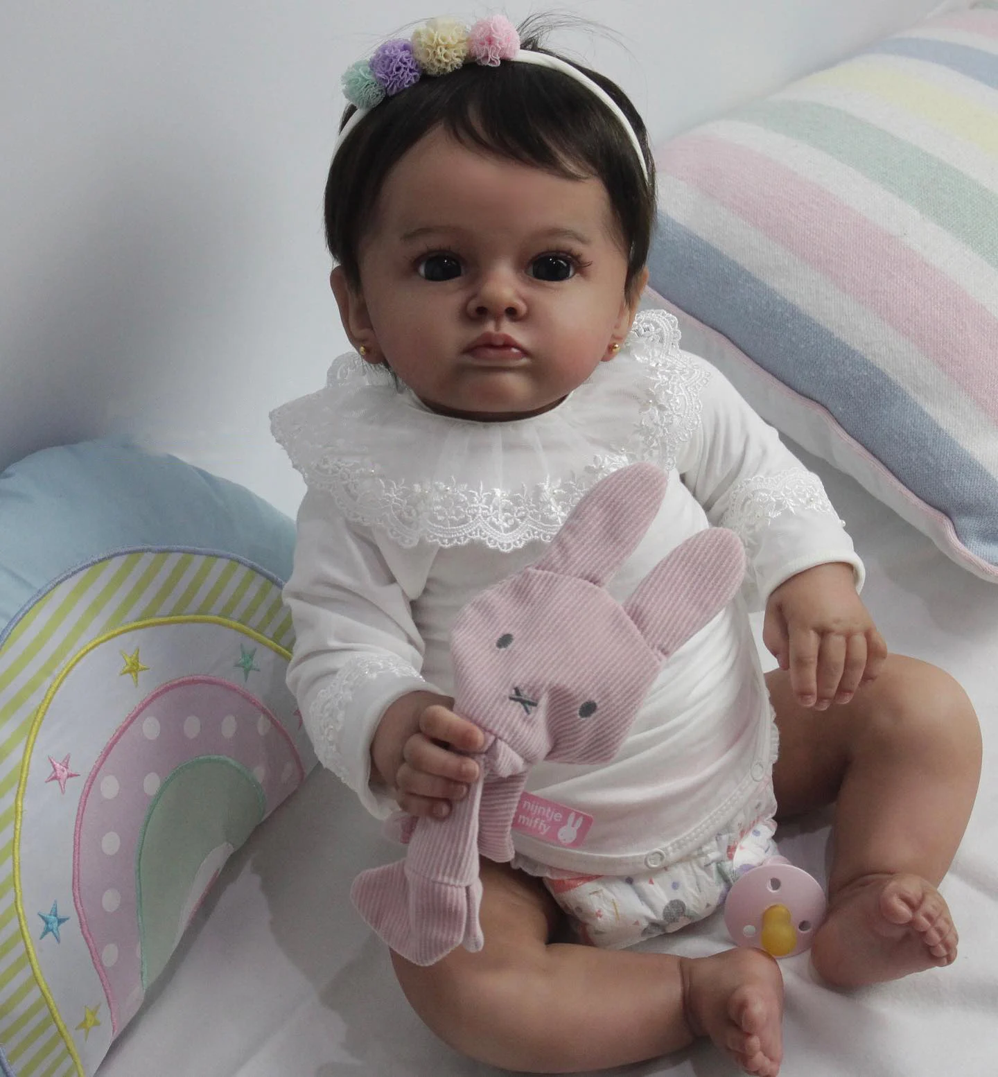 NPK 60CM Finished Doll in Picture Reborn Doll Tutti Toddler Girl Hand ...