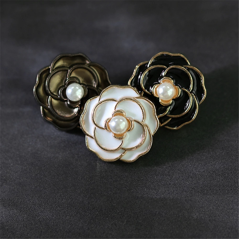 10Pcs Vintage Flower Metal Buttons for Women's Clothing Coat Overcoat ...