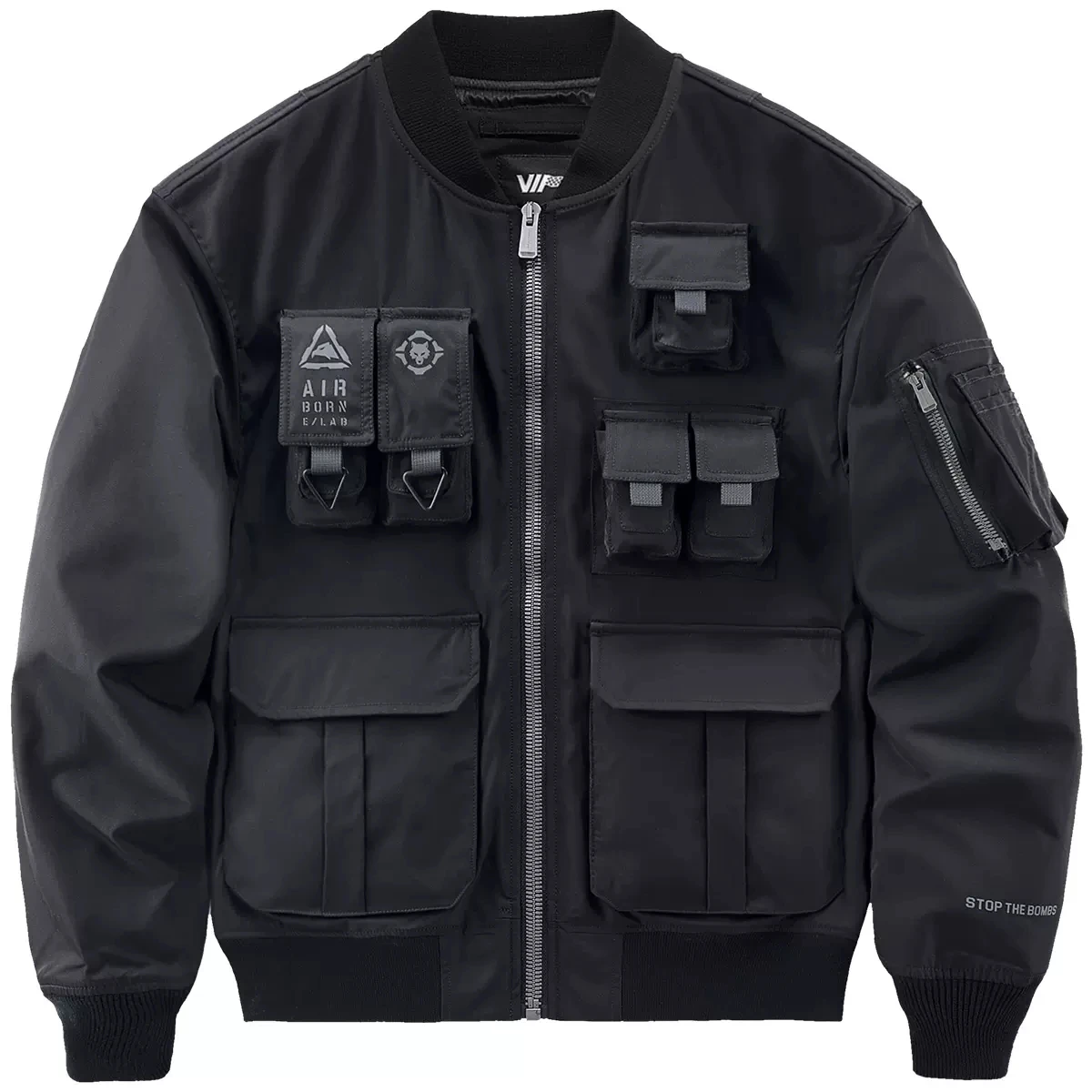 Tactical-Bomber-Jackets-Functional-Multi-Pockets-Coats-Windbreaker ...