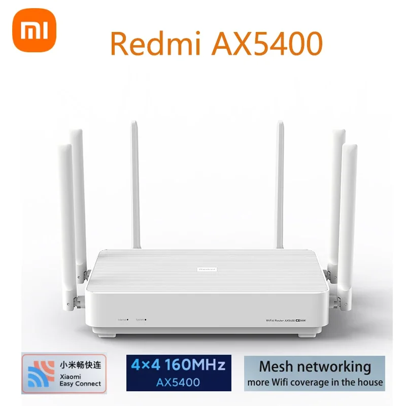 Xiaomi-Redmi-AX5400-Wifi-Router-Mesh-System-WiFi-6-4K-QAM-160MHz-High ...