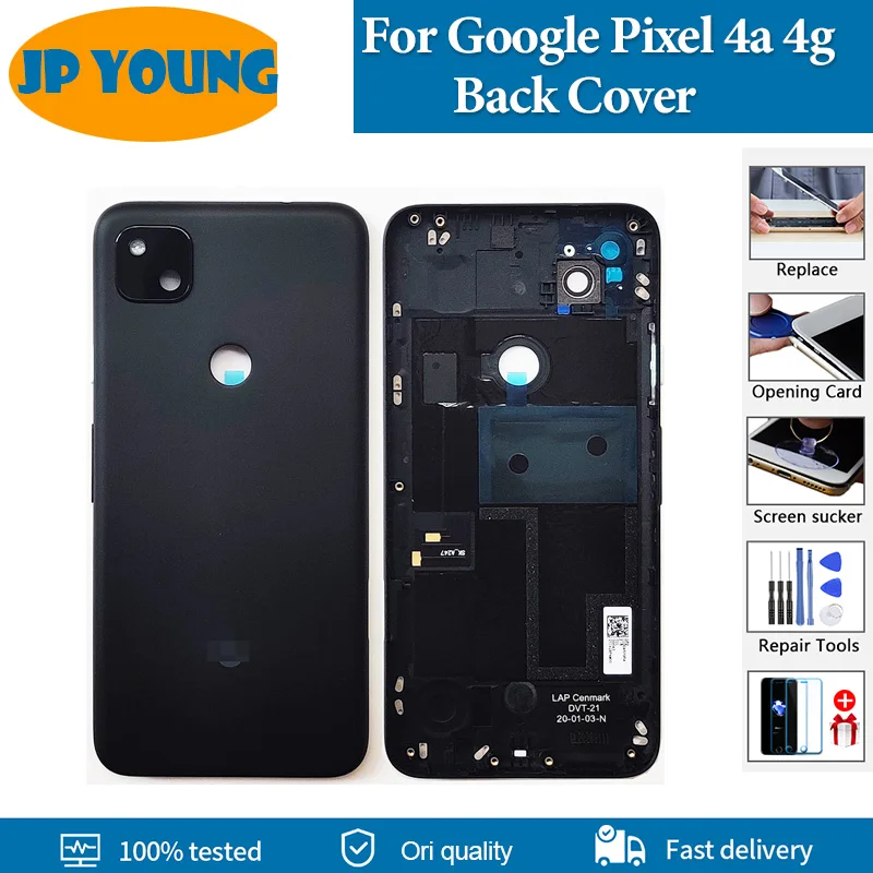 Original Back Cover For Google Pixel 4A 4G Back Battery Cover Rear Door ...