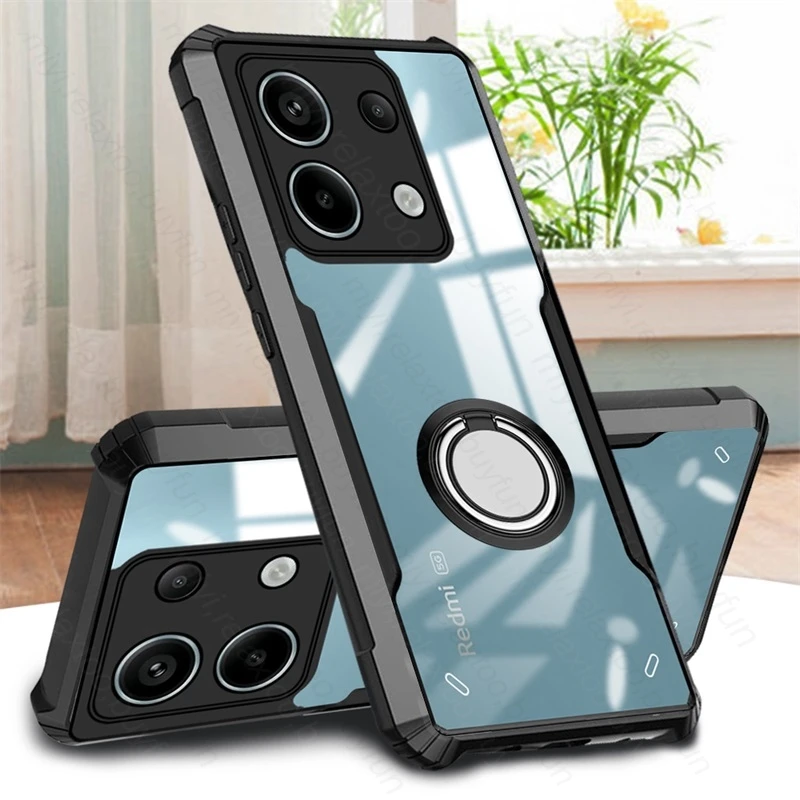 Transparent-Acrylic-Armor-Case-For-Xiaomi-Redmi-Note-13-Pro-Pro-Plus-5G ...