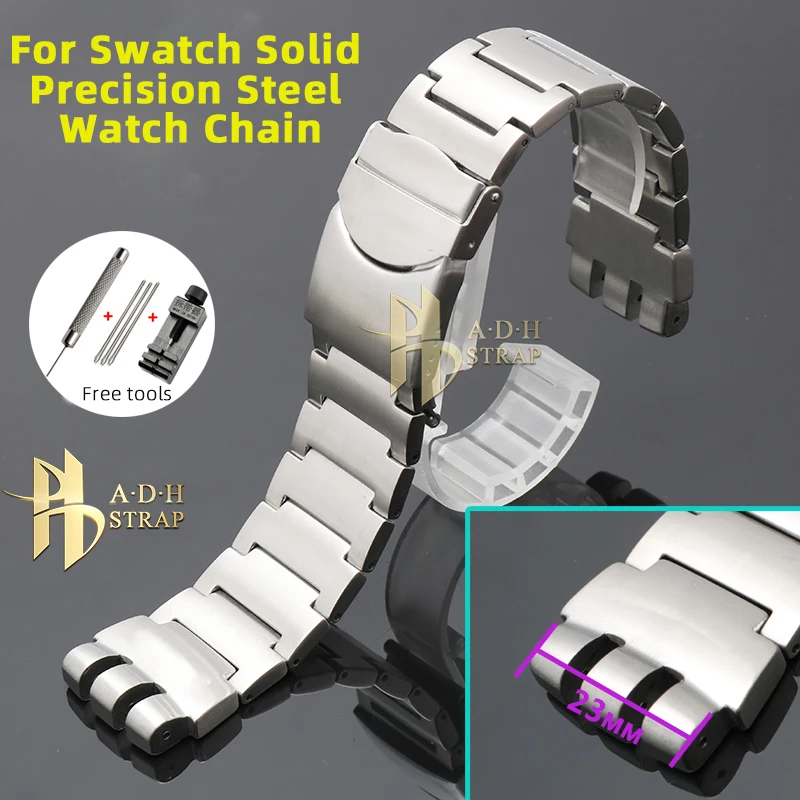 Alta-Qualidade-Corrente-De-Rel-gio-De-A-o-Inoxid-vel-Para-Swatch-YAS ...