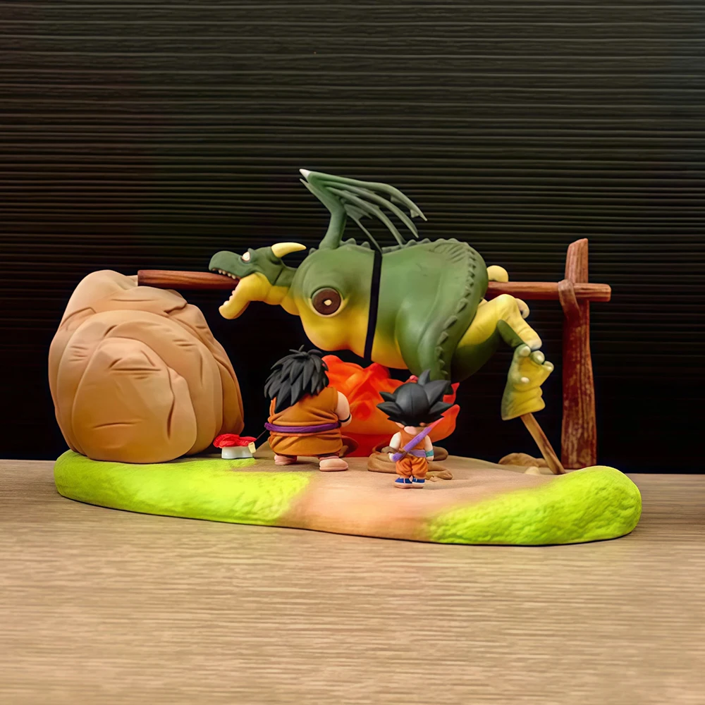 Figura-de-acci-n-de-Dragon-Ball-estatua-de-Pvc-de-Son-Goku-Yajirobe ...